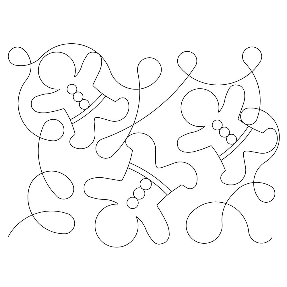 gingerbread e2e 001 - Edge to Edge Quilting Patterns